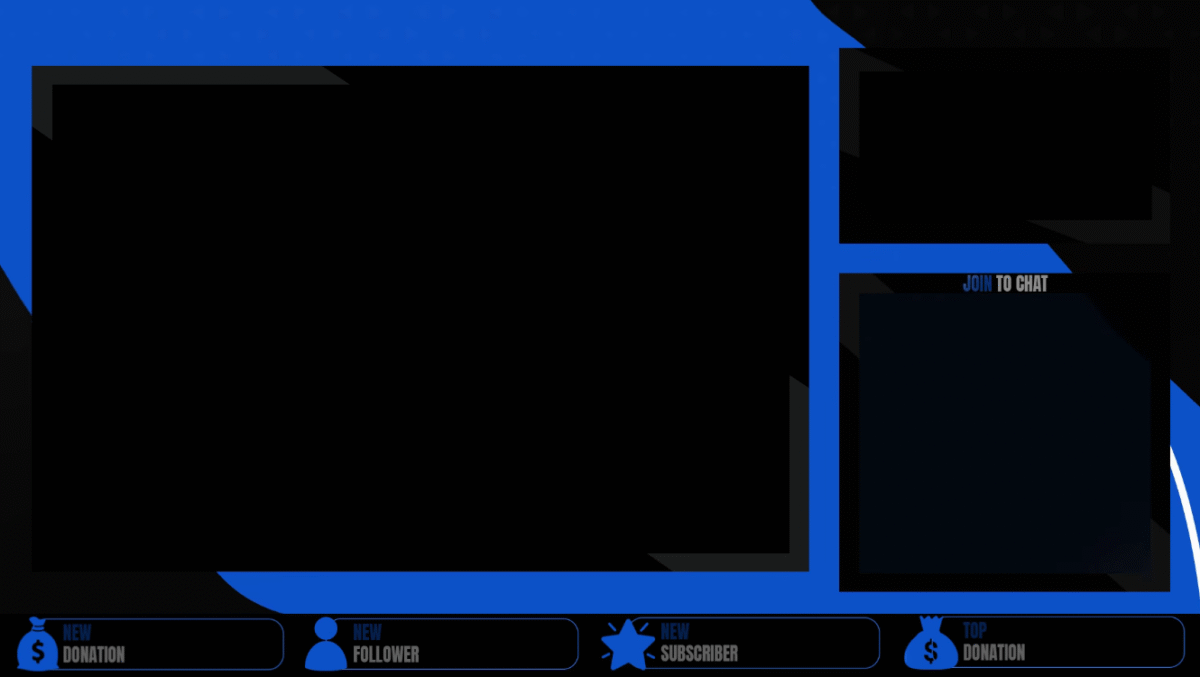 BEST FREE STREAM OVERLAY TEMPLATE FOR OBS STUDIO