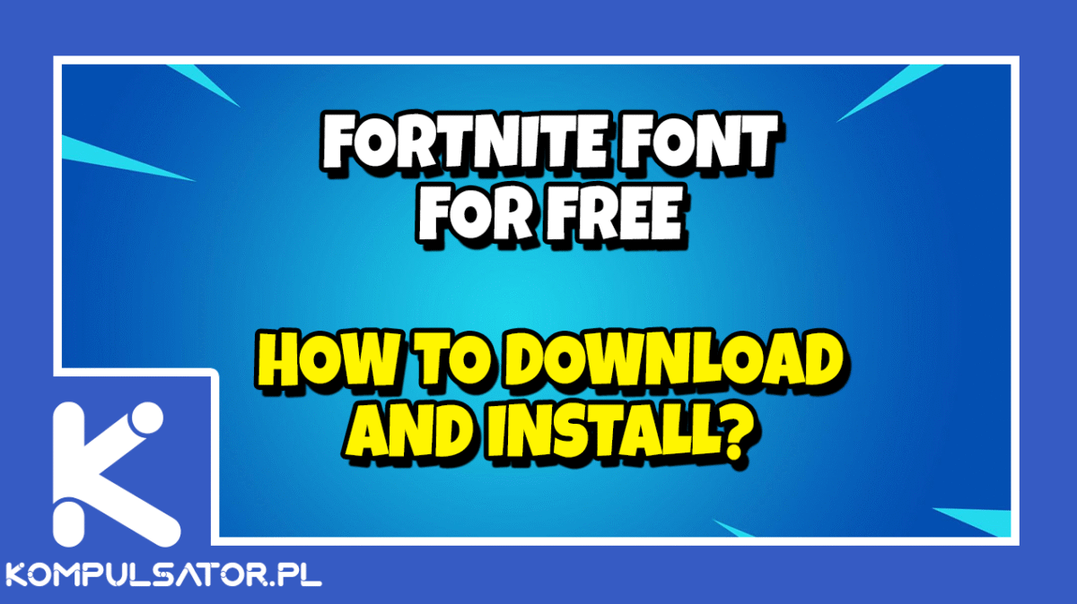 FORTNITE FONT for Windows - Download and Install Tutorial [Video]